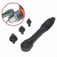 2 in 1 Detachable Head Key Ratchet Wrench Drill Chuck Torque Spanner ...
