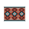 Aztec Tribe Sun Shade Sail 6.5'X10' Red Blue Yellow Abstract Vintage ...