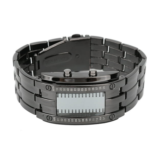 Men Electronic Watch,LED Watch Unique Binary Men Watch LED Watch ...