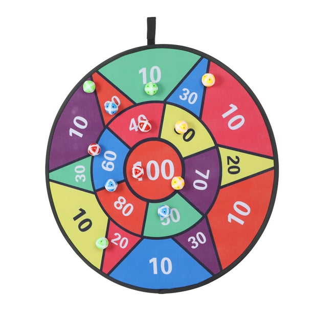 Toy Sports Dart Board, Dart Stick Ball Board 28inch Educational Interactive Double Sided Fun ...