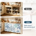Blue Sea Turtle Cabinet Curtains for Kitchen 32"Wx55"L, Nautical Ocean ...