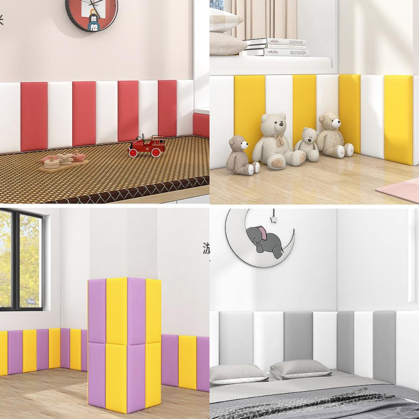 Washranp Self-Adhesive Wall Protector,Soft Anti-scratch Acoustic Panels ...