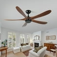 Tower Fan 62 Inch wood Ceiling Fan no light with Remote Control, Low ...