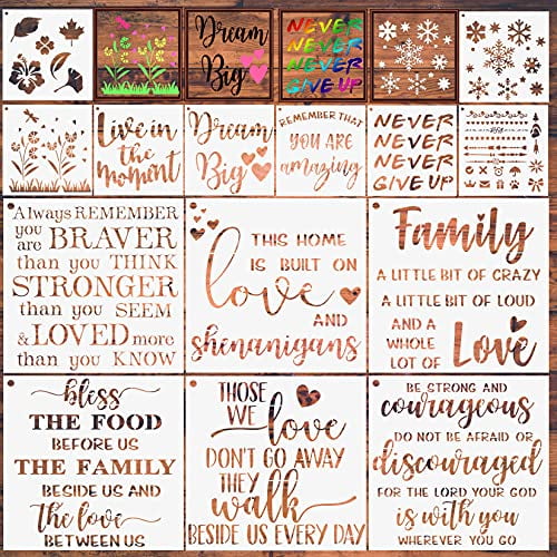 Family Stencil Words Stencil Craft Stencil Wall painting Reusable ...
