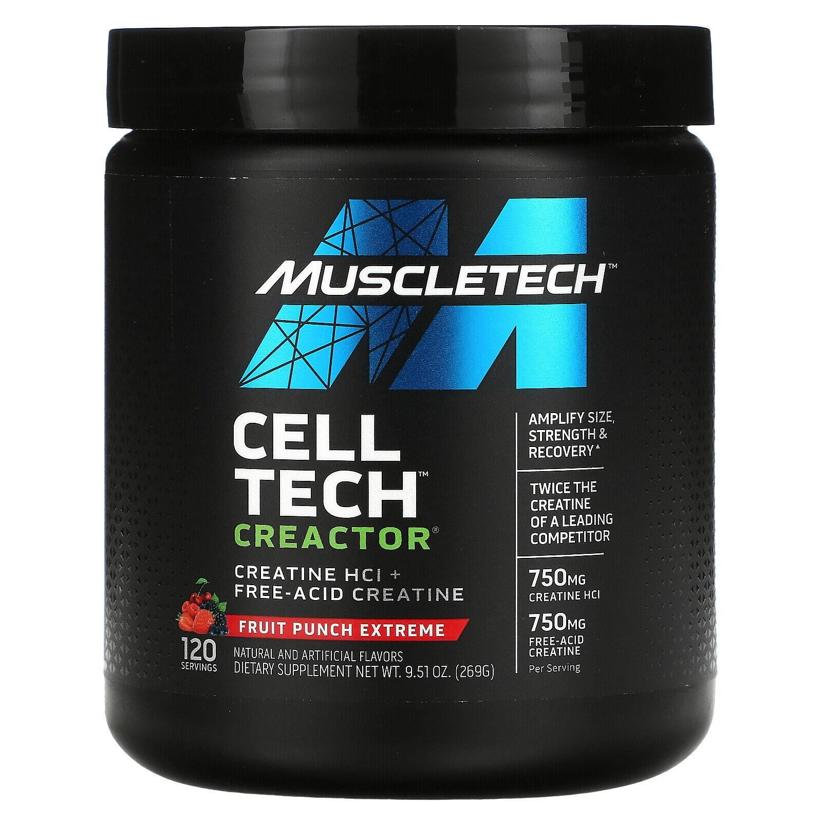 Cell Tech Creactor Muscletech Creatina 120 Servicios Muscletech ...