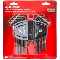 Husky SAE/Metric Long Arm Hex Key Set (26-Piece) - Walmart.com