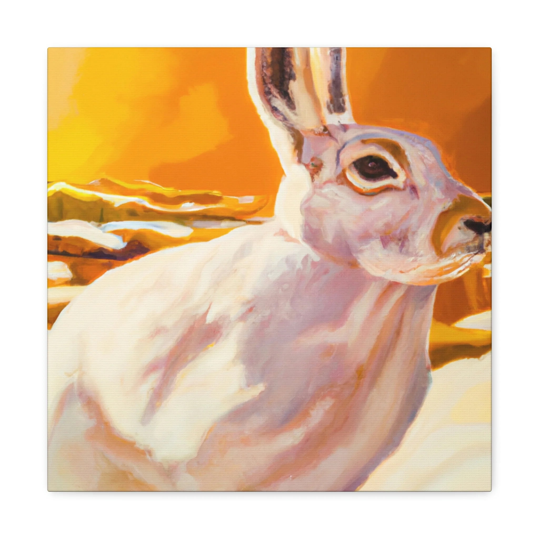 Arctic Hare Hyperrealism - Canvas - Walmart.com