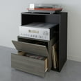 Nexera Damask Audio Tower, Bark Grey and Black - Walmart.com