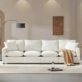 EUROCO 110" Modern Modular 4-seat Chenille Sofa Couch,Combinable ...
