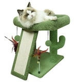 WK Indoor Cat Tree House, Pet Kitten Climbing Tower with Condo, Scratch ...