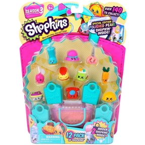 Shopkins Mini Store Display Case with Shelves and Stickers for 60 ...