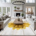 5x8 Area Rugs for Living Room, Yellow Sunflowers Non Slip Area Rugs for ...