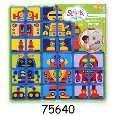 Spark. Create. Imagine. 3-D Wood Alphabet Puzzle Set, 26 Pieces ...