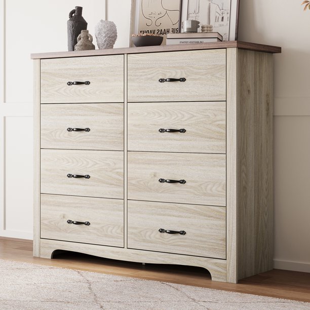 8 Drawer Dresser White