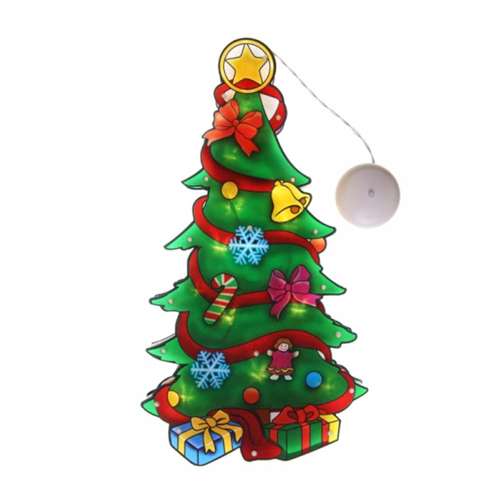 MarinaVida Christmas Lighted Window Decorations,LED Christmas Lights ...