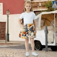 Bunny Flower Butterfly Pattern Cotton Skirt Built-in Liner Elastic A ...