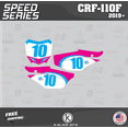 Kalair GFX Graphics Kit for Honda CRF110F (2019-2024) Speed Series ...