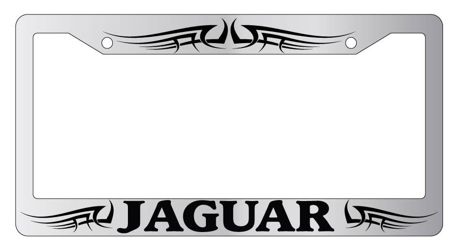Jaguar Tribal Design 2 Chrome Plastic License Plate Frame - Walmart.com