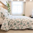 Anray Home King Size Floral Quilt Set, Water Blue Hydrangea ...