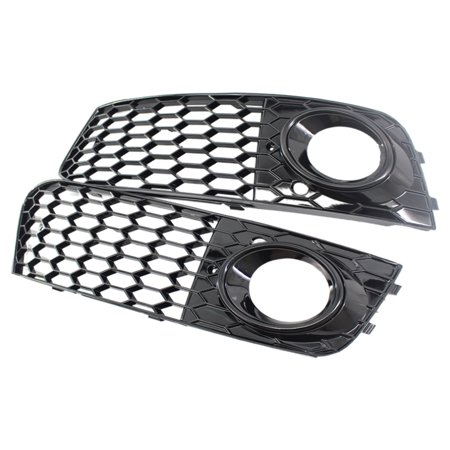Bumper Fog Light Grille Grill for A4 B8 Style 8KD807682, Lightweight ...