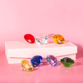 Big 60mm Emerald Green 60 mm Cut Glass Crystal Giant Diamond Jewel ...