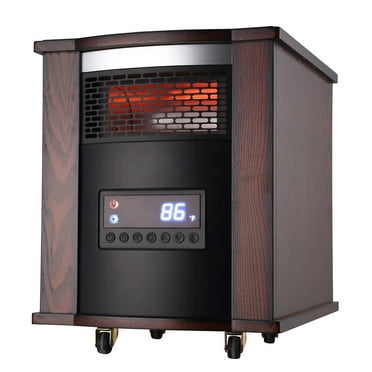 Home Comfort 1500 sq. ft. Electric Infrared Portable Heater with Remote ...