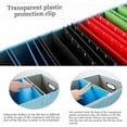 2 Pack File Storage Organizer - Portable Filing Box with Lid, Fits ...