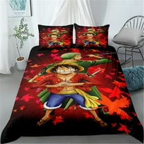 3 Pieces One Piece Duvet Cover Set 3D Printed Anime Bedding Sets Queen ...