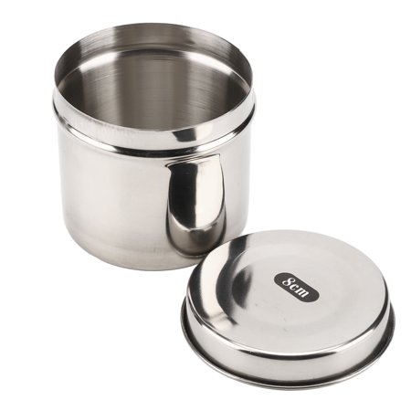 Round Stainless Steel Storage Cans,Sorting Cans Stainless Steel ...