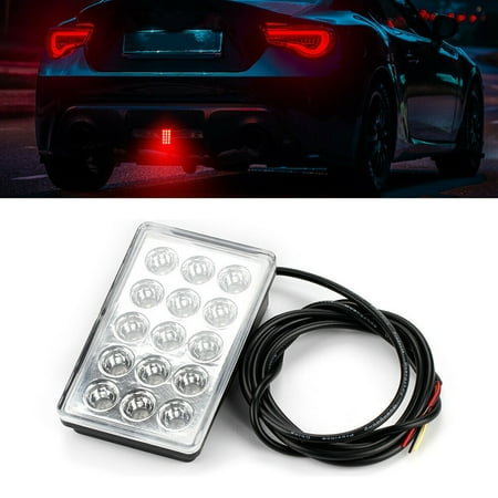 F1 Style 15 LED Rear 3rd Third Strobe Flashing Tail Brake Stop Light Universal | Walmart Canada