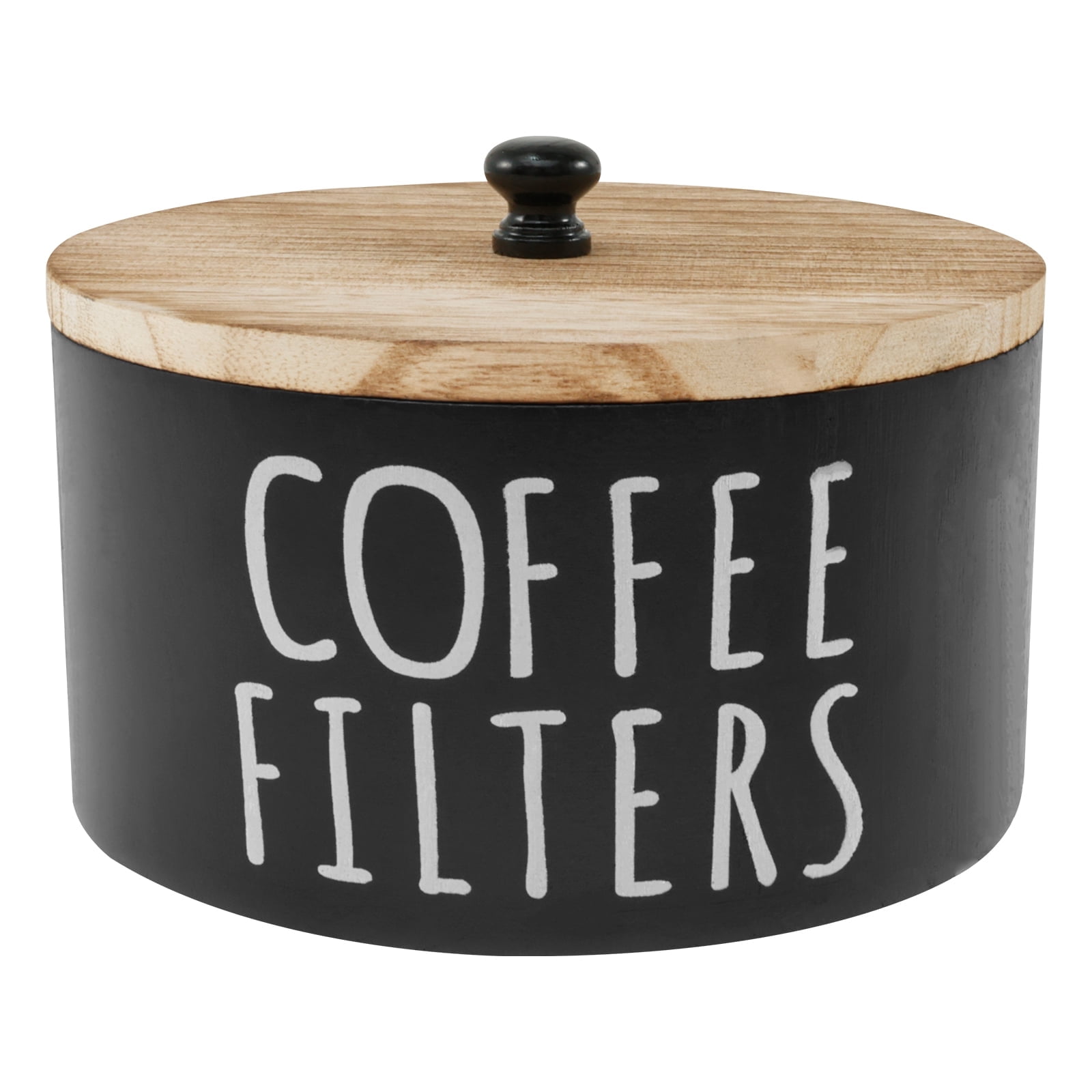 Portafiltros de café, contenedor de madera para almacenar filtros de ...