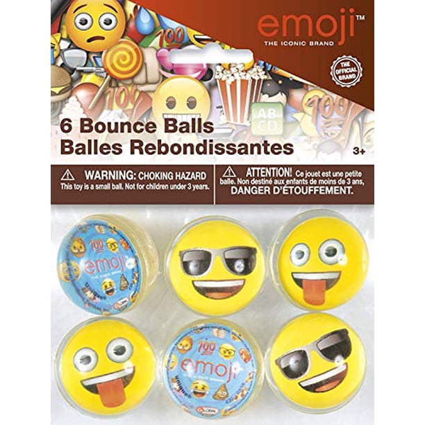 Emoji Bouncy Ball Party Favors, 6ct - Walmart.ca