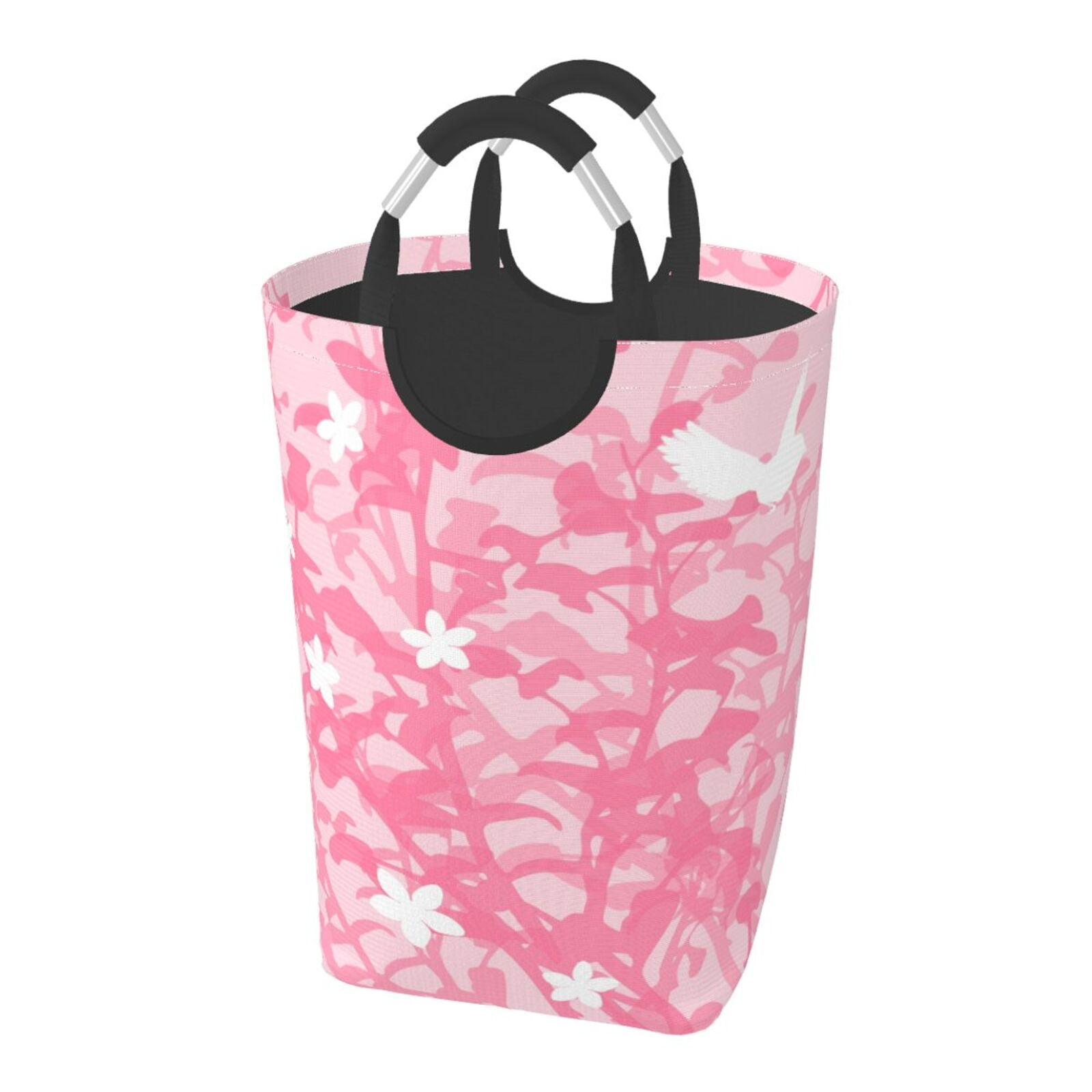 XMXY Pink Spring Pattern Rectangular Laundry Basket Organizer ...