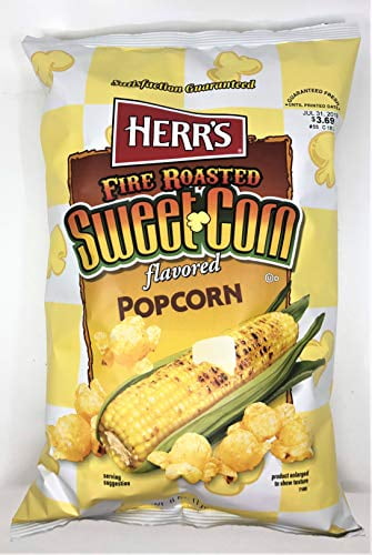 Herr's Fire Roasted Sweet Corn Popcorn 4-Pack- 6 oz. Bags - Walmart.com ...