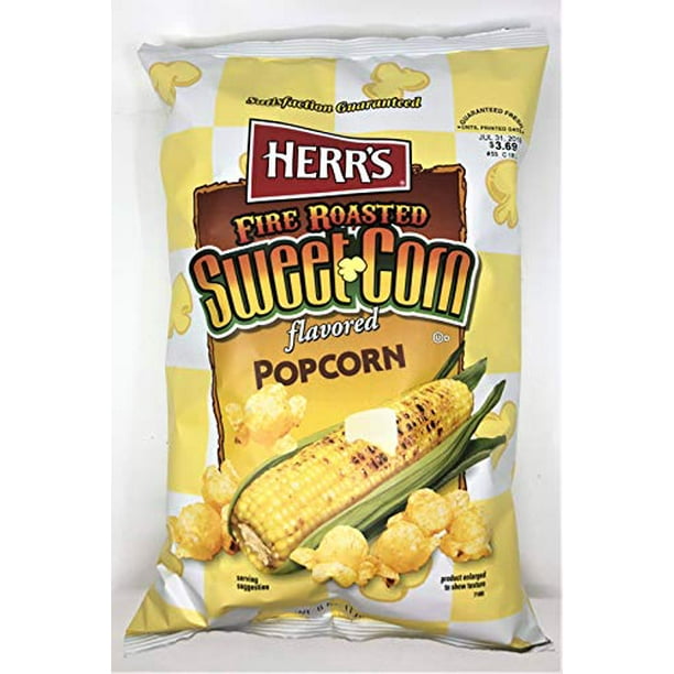 Herr's Fire Roasted Sweet Corn Popcorn 4-Pack- 6 oz. Bags - Walmart.com ...