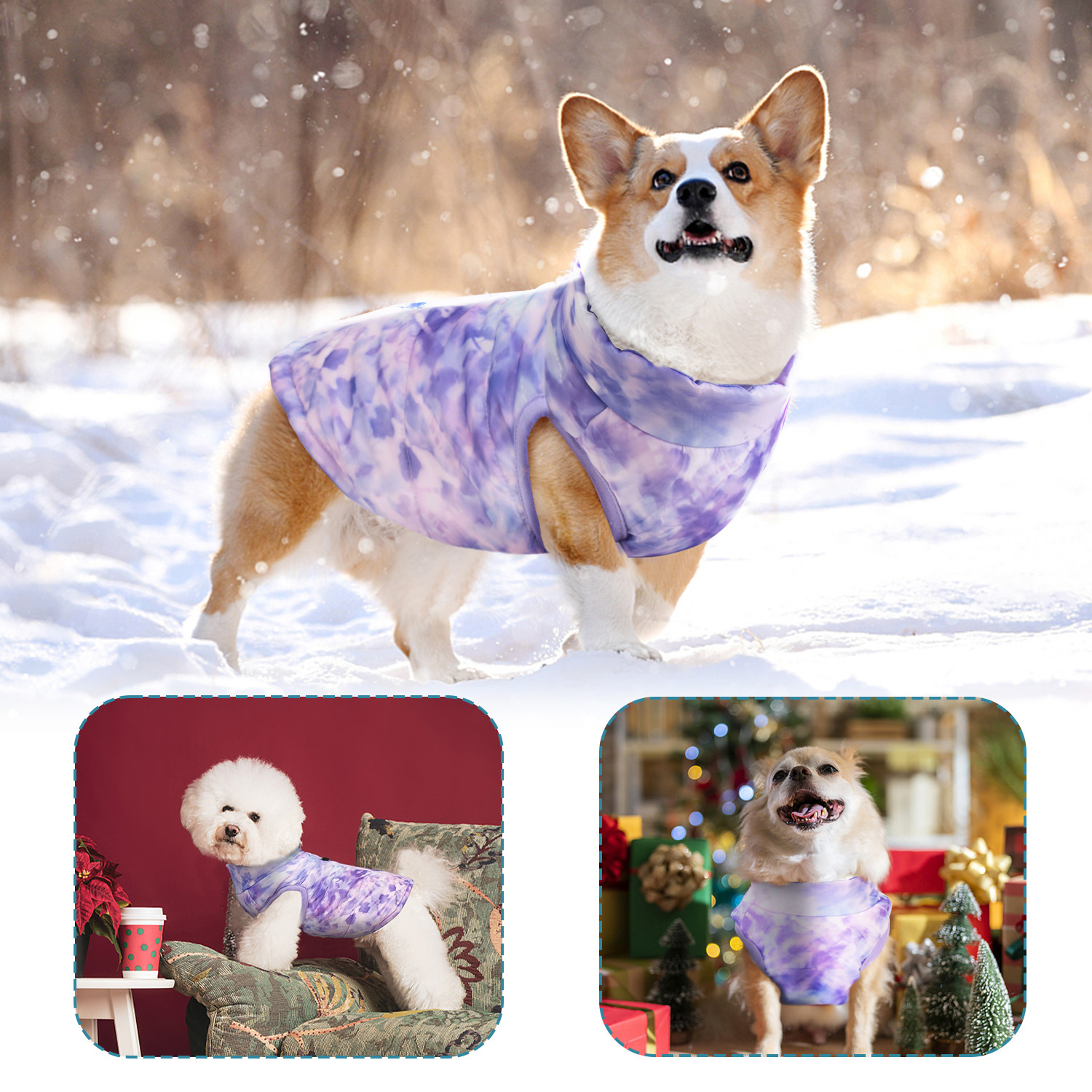 Htwon Pet Dog Vest Jacket Winter Warm Windproof Sweater - Walmart.com