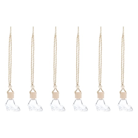 6Pcs High Heel Shaped Glass Bottle Perfume Essential Oil Fragrance ...