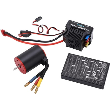 RC Brushless Motor ESC Combo, Waterproof 3650 4300KV Brushless Motor ...