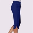 Capri Pants for Women Casual Drawstring Yoga Leggings Pant Workout ...
