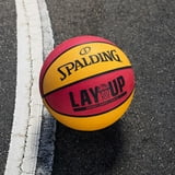 Spalding Layup Mini Rubber Outdoor Basketball - Red/Orange - Walmart.com