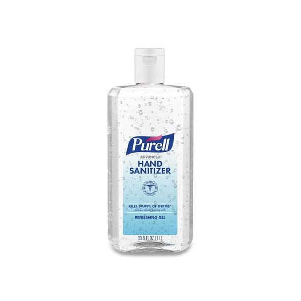 Purell Advanced Refreshing Gel Hand Sanitizer Clean Scent 1 L Flip Cap ...