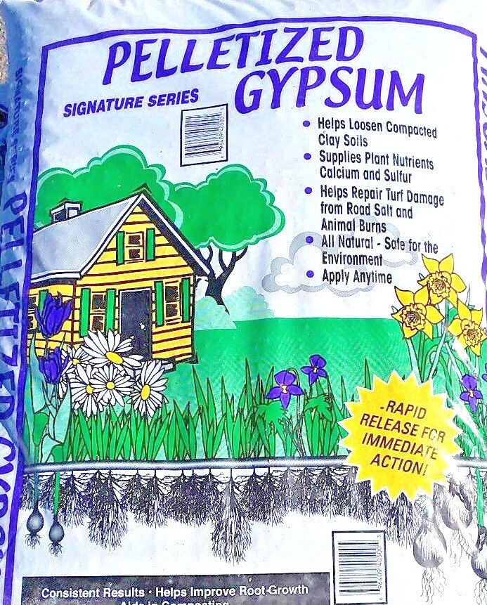 10lbs PELLETIZED Gypsum Pellet FAST ACTING Garden Lawn Fertility ...