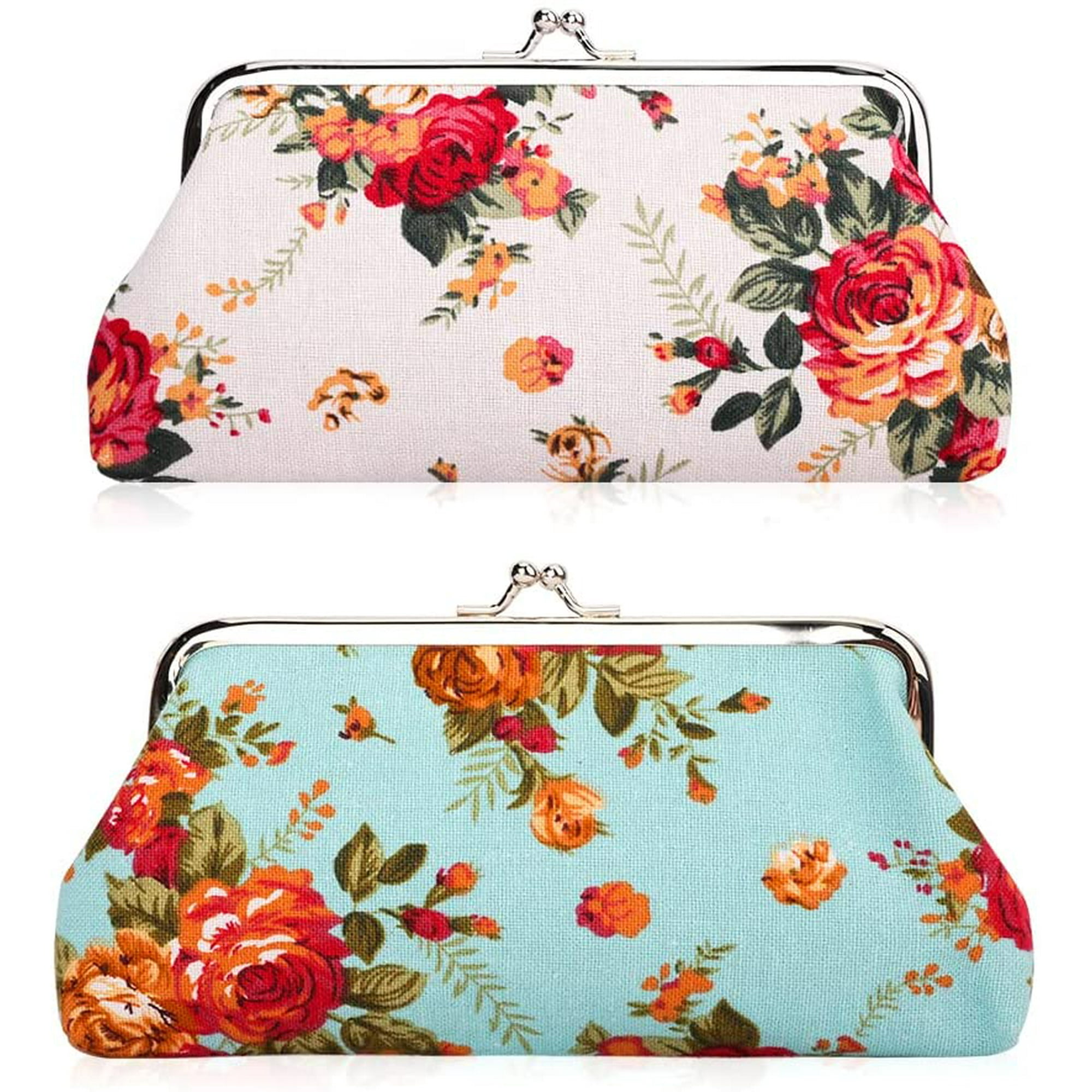 Click here for Surjde 2 Packs Rose Pattern Coin Purse Flower Wall... prices