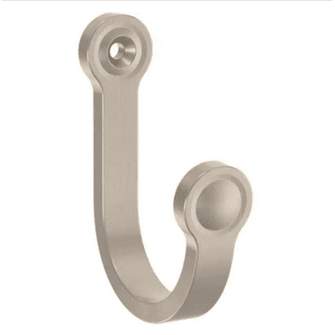 Brainerd Single Over-the-Door Hook with Ceramic Insert, Satin Nickel ...