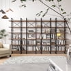 142" Width Antique Walnut Library Bookshelves - Walmart.com