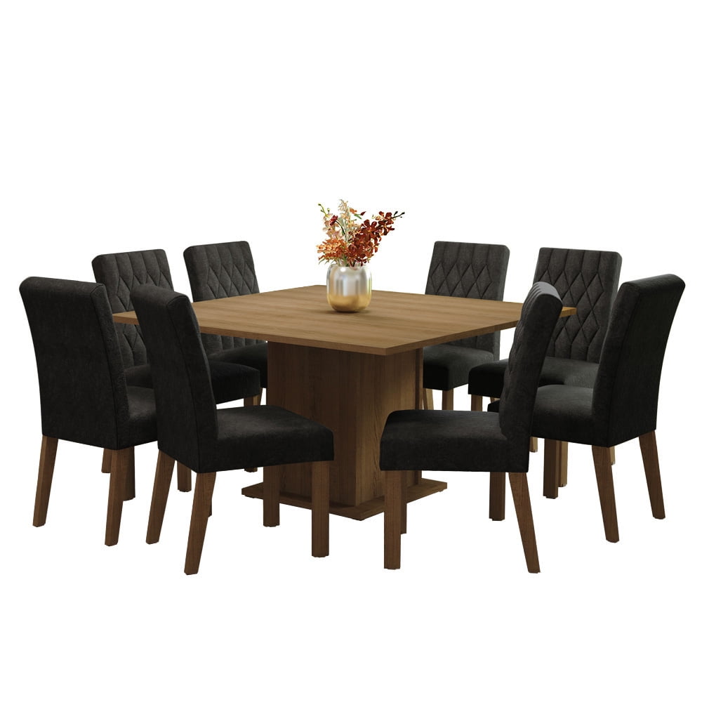 Juego de Comedor con Mesa y 8 Sillas Madesa Oxford Marrón | Walmart en ...