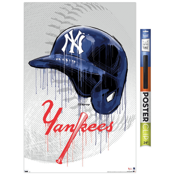 MLB New York Yankees - Drip Helmet 20 Wall Poster, 22.375" x 34 ...