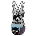 Badtz Maru Women's One Piece Swimsuit Tummy Control V Neck Bathing ...