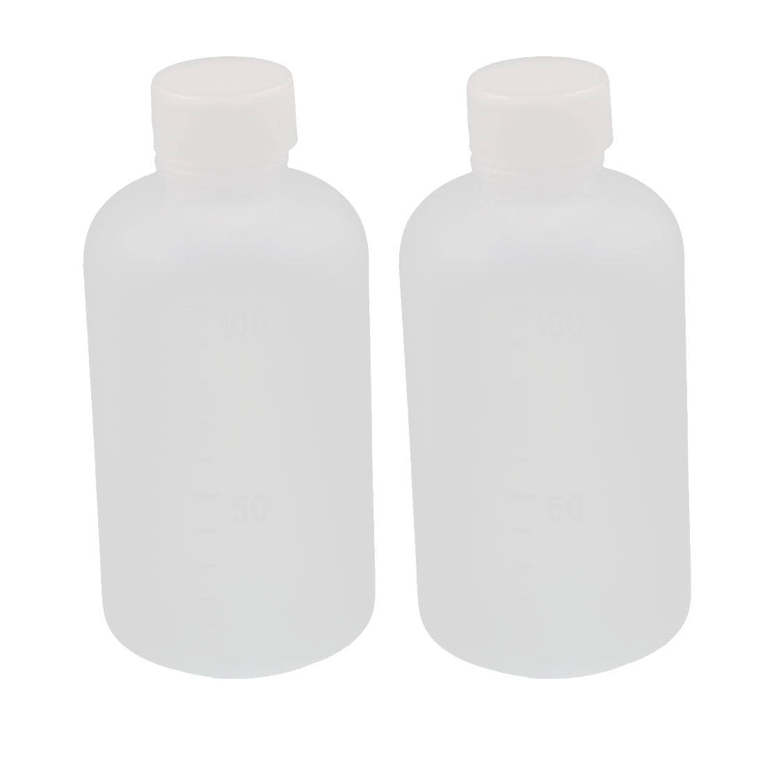 2Pcs 100ml Plastic Small Mouth Chemical Laboratory Reagent Bottle ...