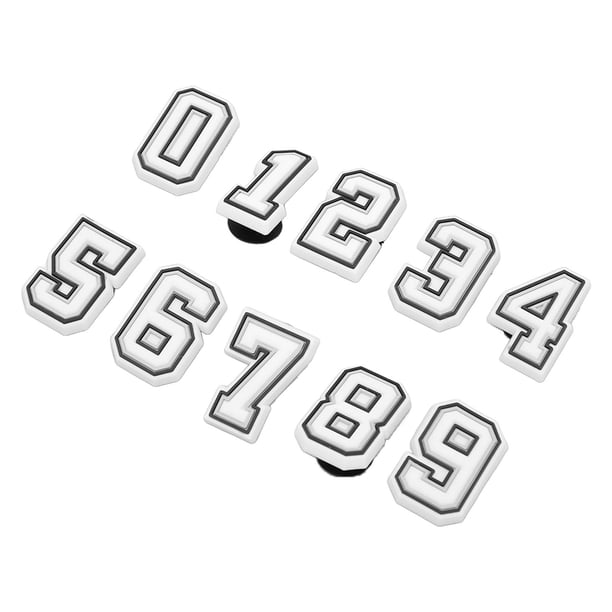 Number Shoe Accessories, Waterproof Number Shoe Decorations Enrich ...